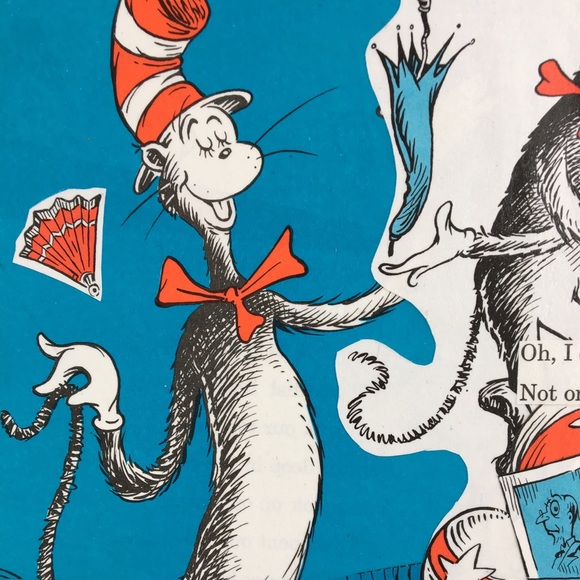 Wall Decor | Dr Seuss Collage Cat In The Hat Nostalgia Art | Poshmark
